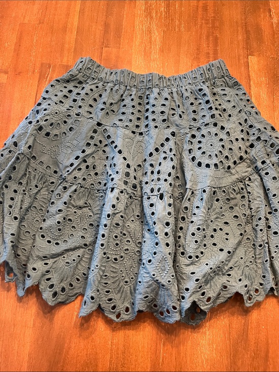 Tuckernuck | Skirts | Hyacinth House Xs Teal Blue Eyelet Skirt | Poshmark